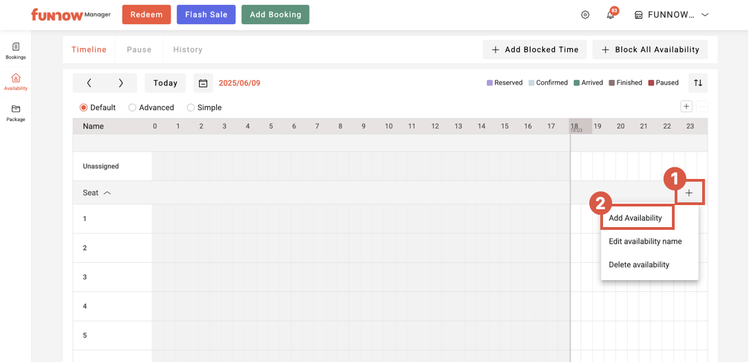 How to Add Availability? – FunNow Manager Help Center