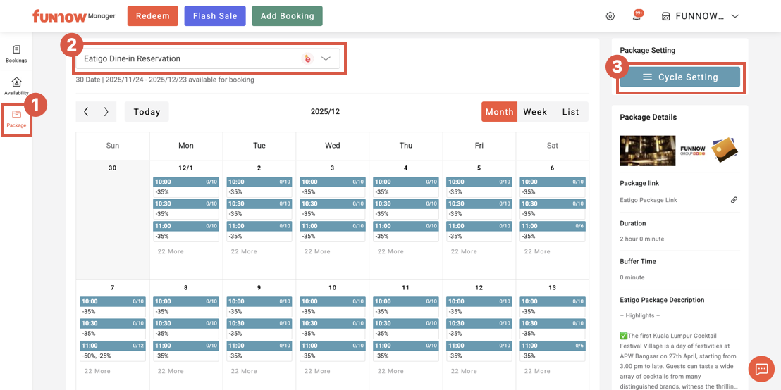 How to Change Your Eatigo Yield Calendar for a Specific Period? – FunNow Manager Help Center